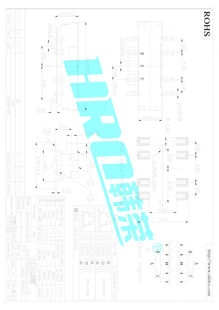 K3-2346S-F1 technical document page