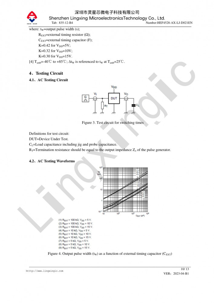 HEF4528BT(LX) datasheet page 10
