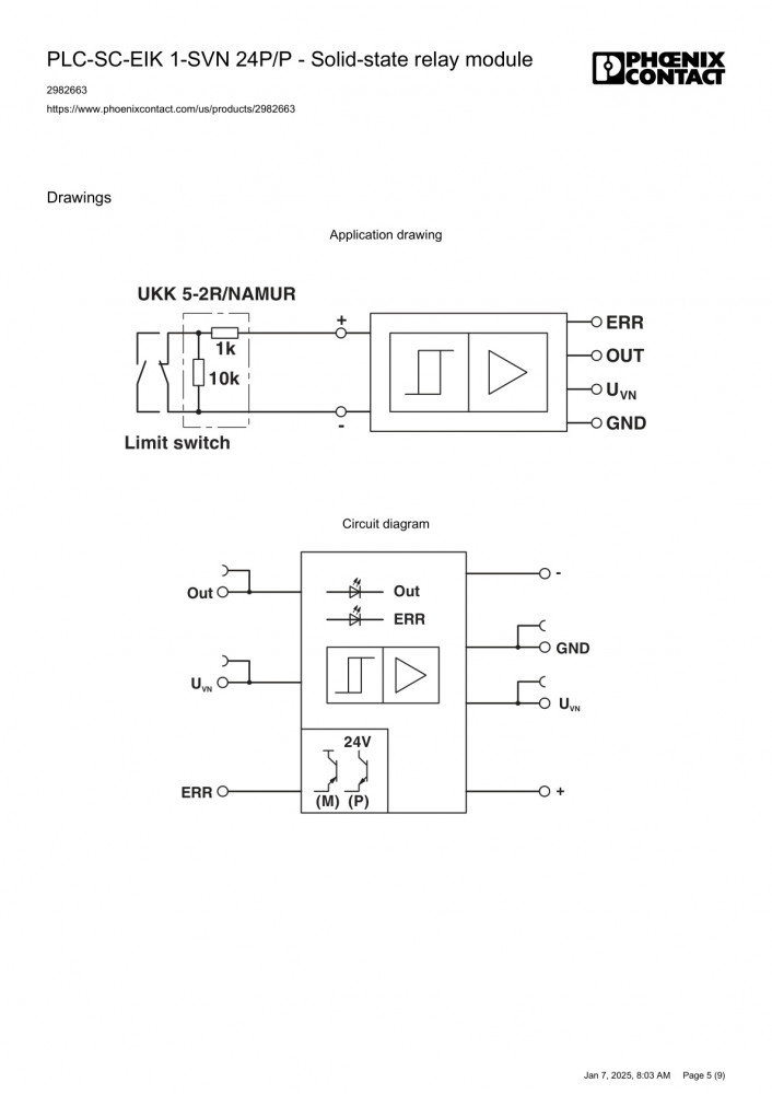 Phoenix Contact 2982663 technical document page 5