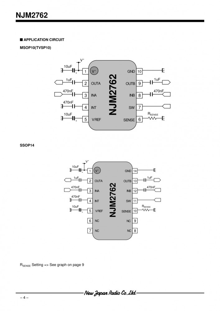 NJM2762 datasheet page 4