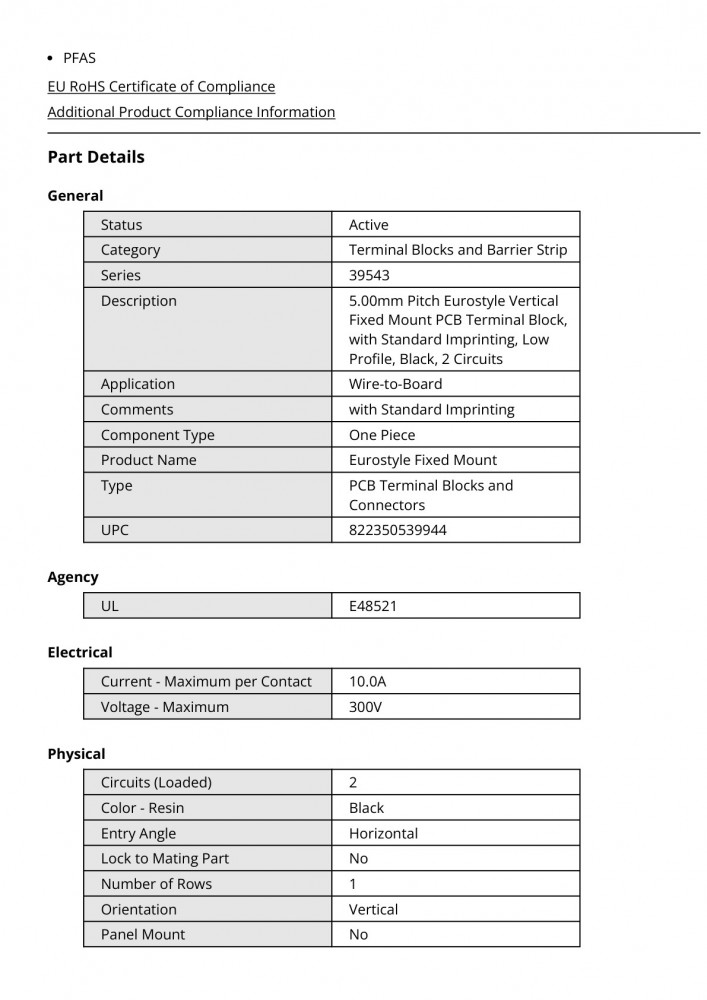 MOLEX 395431602 technical drawing page 2