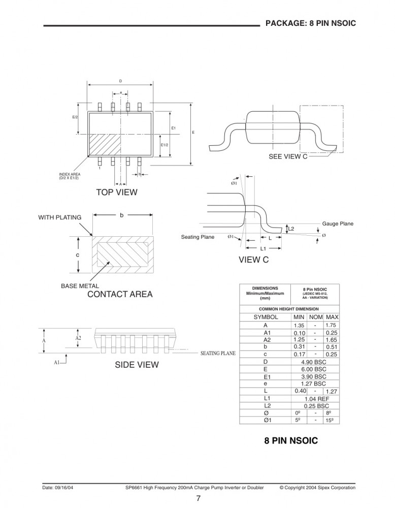 SP6661 datasheet page 7