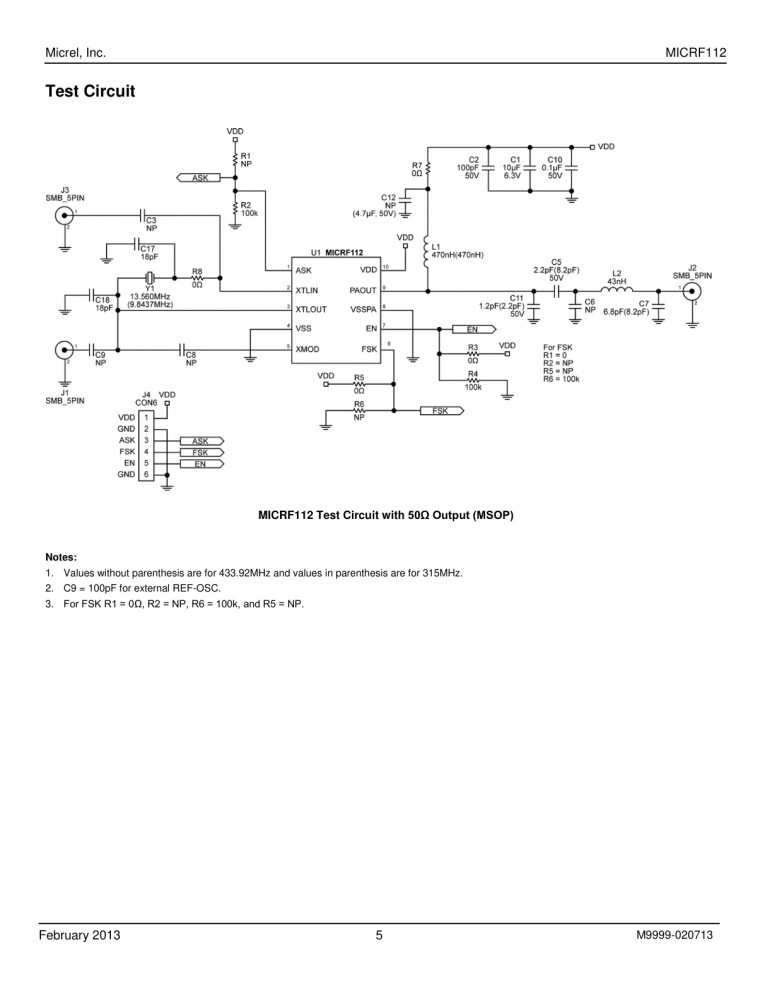 MICRF112 technical document page 5