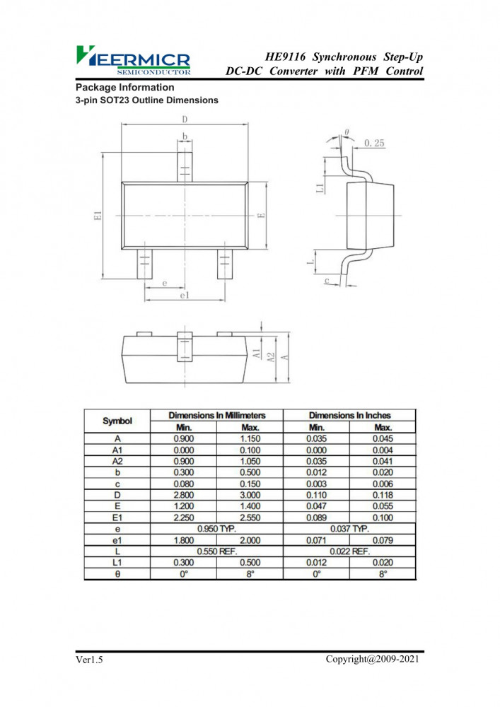 HE9116A50NR datasheet page 6