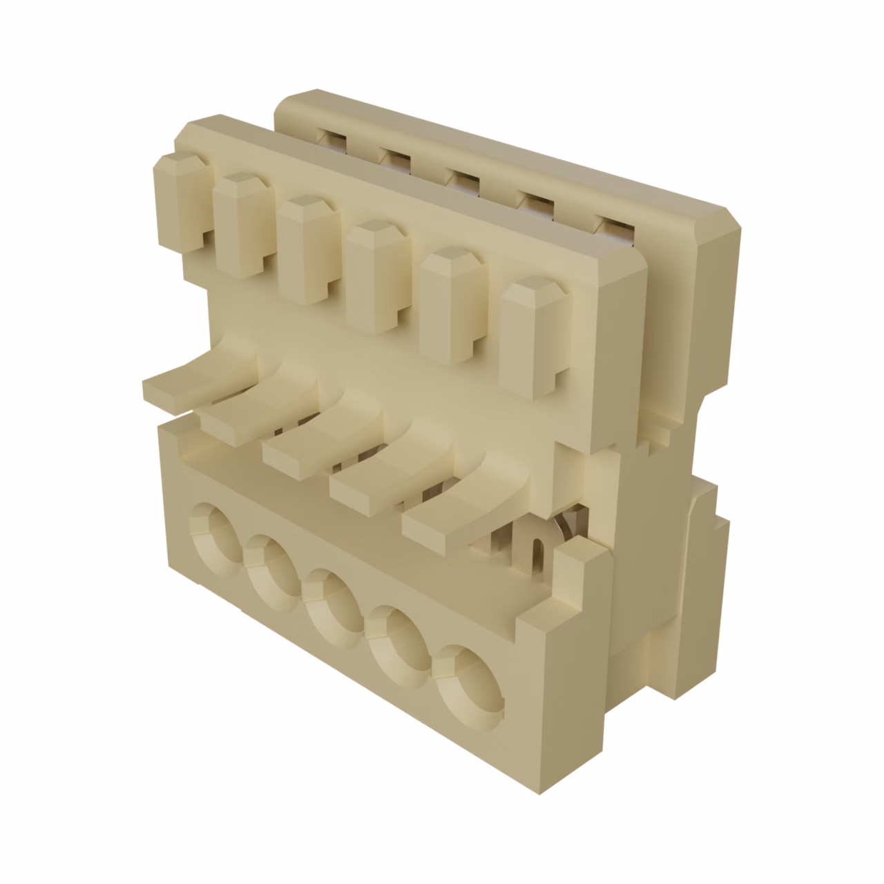 Appli-Mate RAST 2.5 Connector, 2.50mm Pitch, Female, 5 Circuits, All Position Keys, Open Endwalls, Zeus Housing for sale