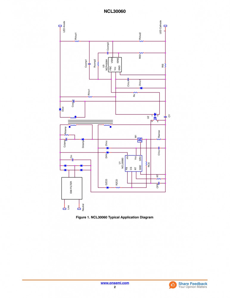 NCL30060 datasheet page 2