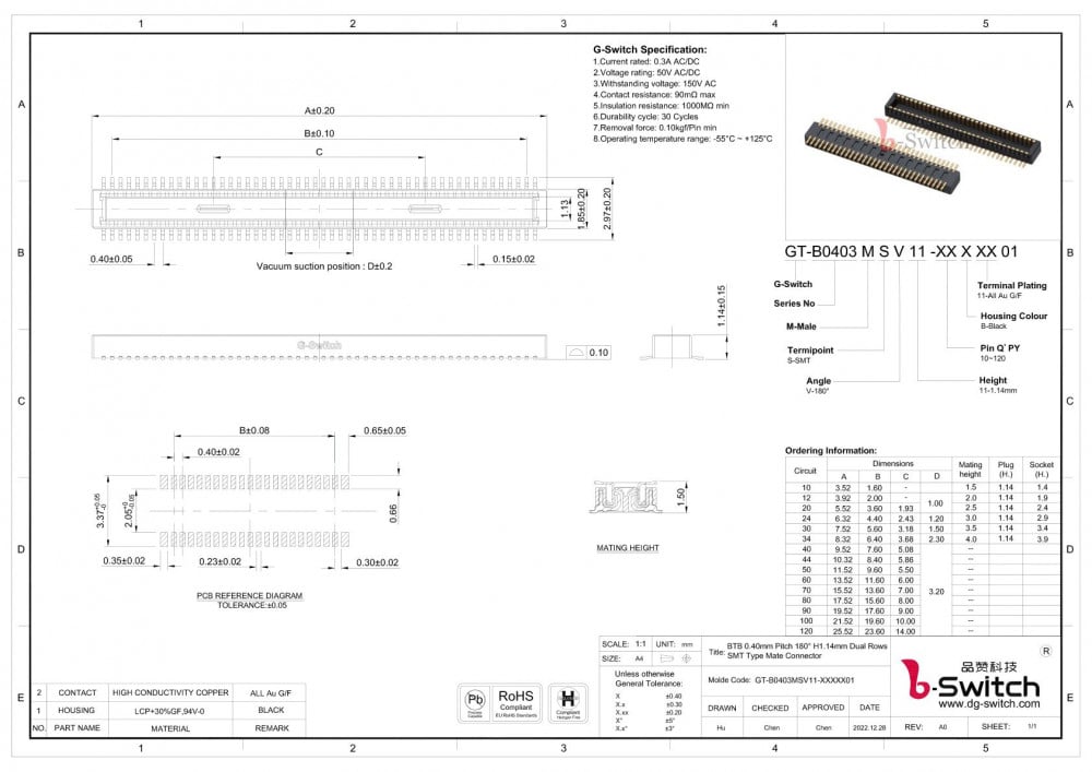 GT-B0403MSV11-20B1101 technical document page