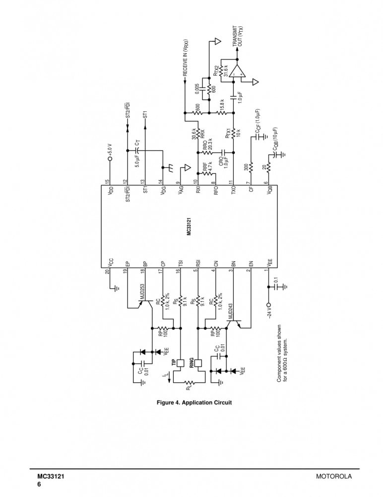 MC33121P datasheet page 6