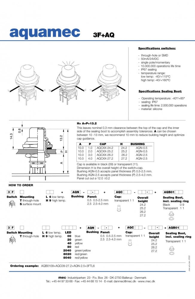 AQB0109 technical document page 1