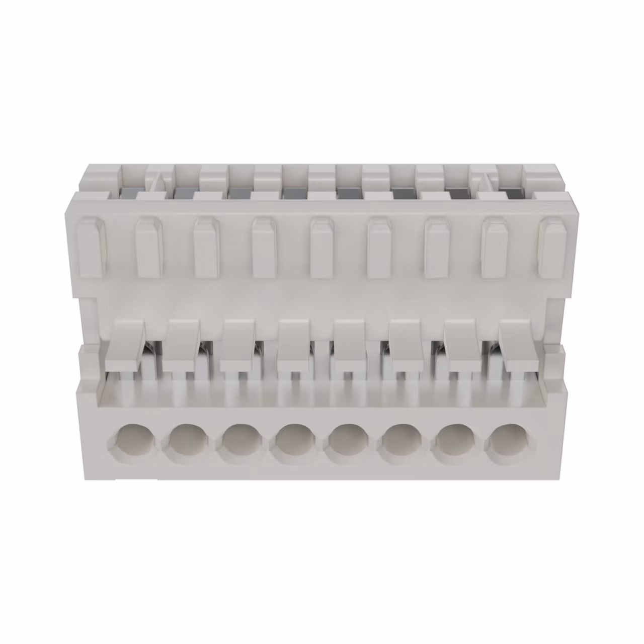 Appli-Mate RAST 2.5 IDT Housing, 2.50mm Pitch, Direct/Indirect, Female, 8 Circuits, All Position Keys, Polarizing Rib Between Circuits 1 and 2 and 7 and 8 for sale