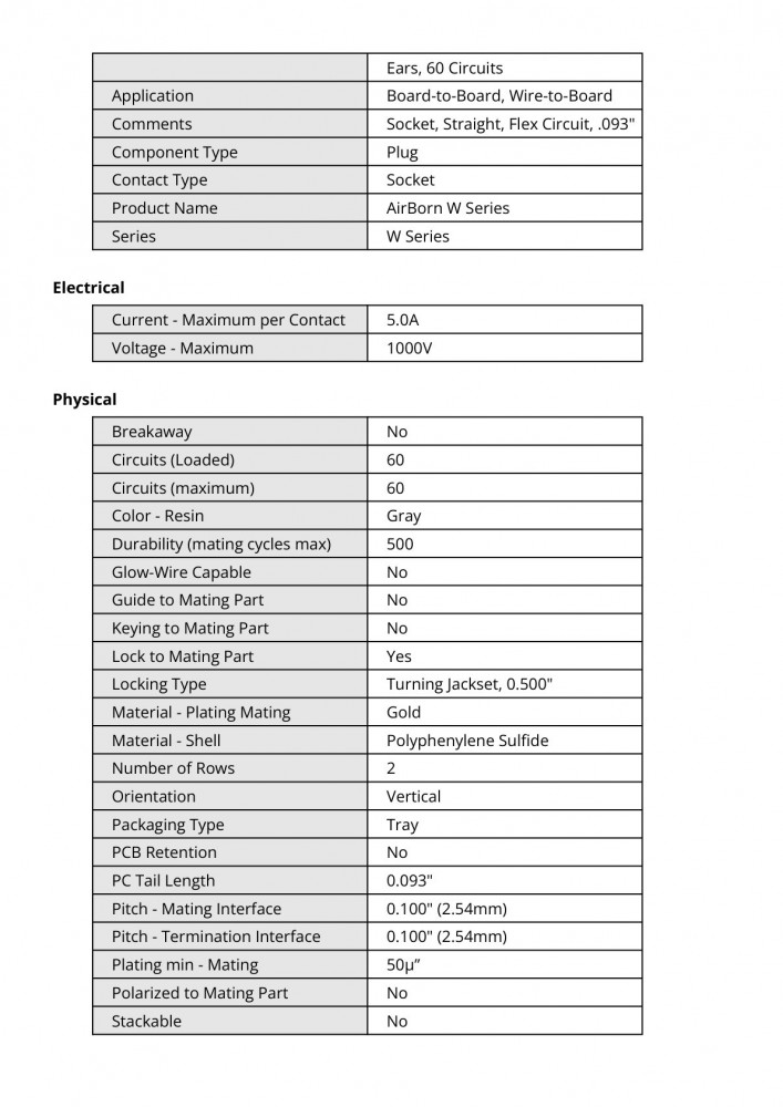 WTA60SAF6JT technical document image 2