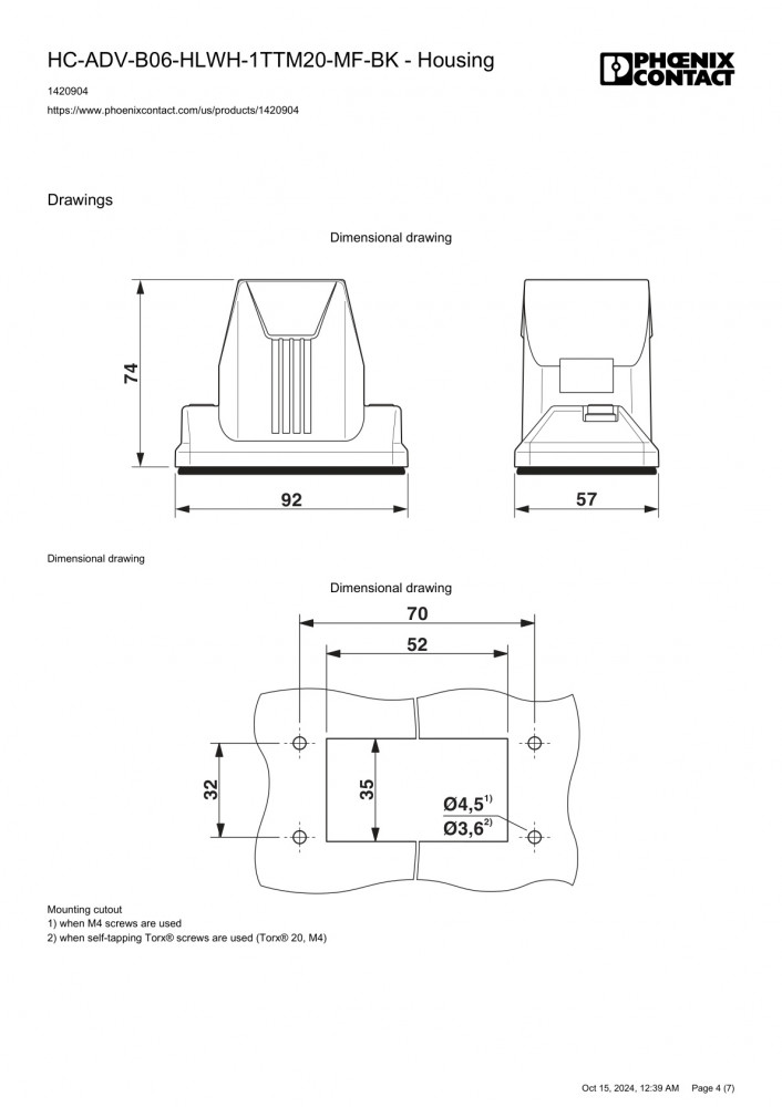 Phoenix Contact 1420904 product documentation page 4