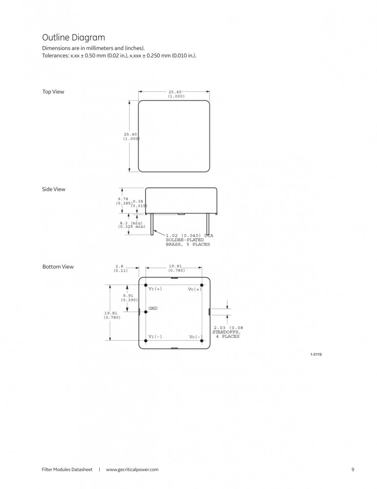 FLTR75V05 technical document page 9