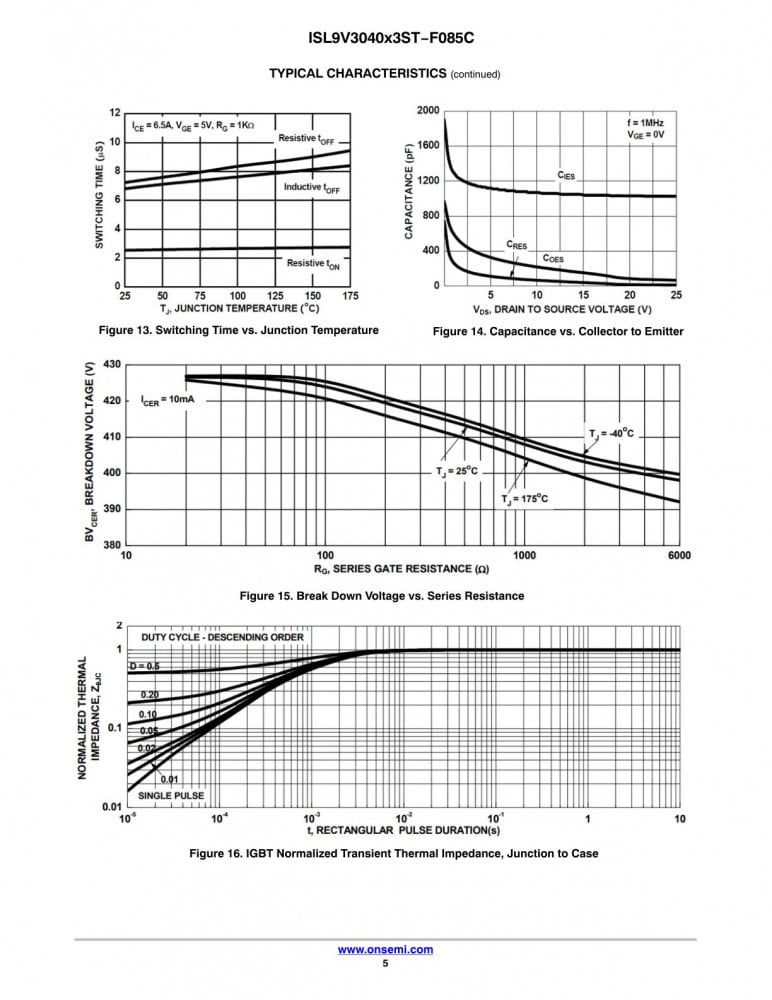 ISL9V3040S3ST-F085C datasheet page 5