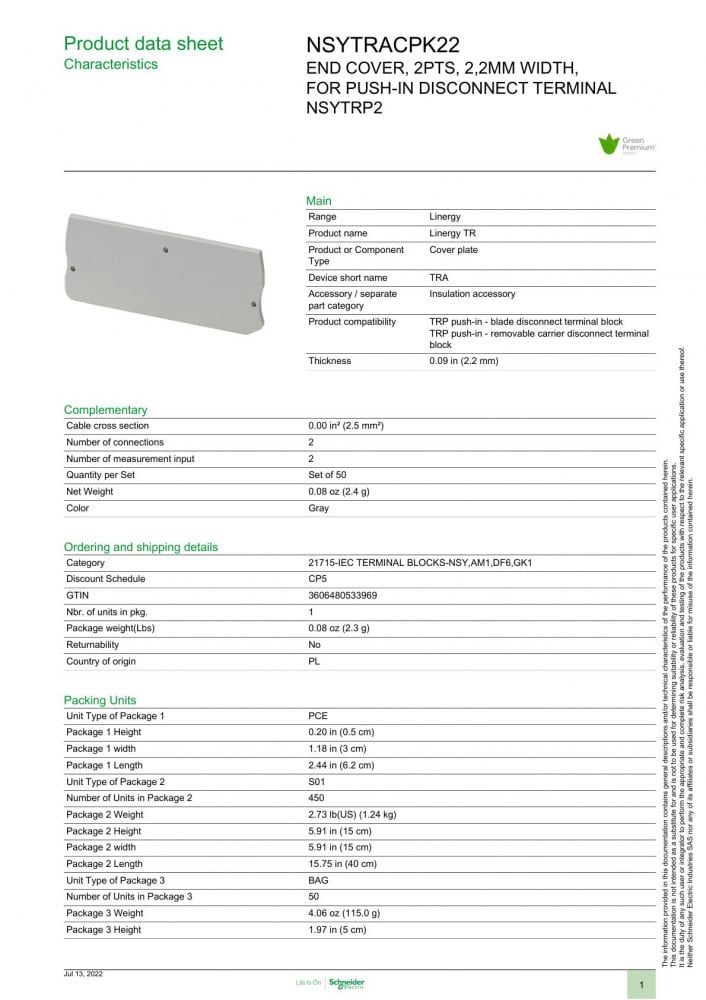 NSYTRACPK22 product document page 1