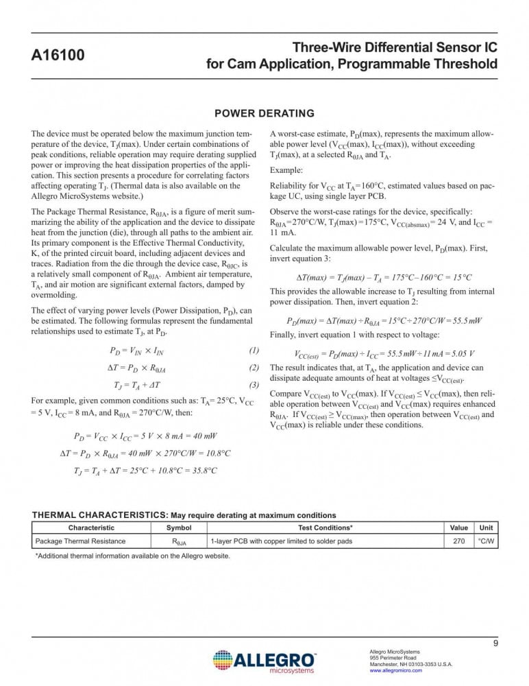 A16100PUCCTN datasheet page 9