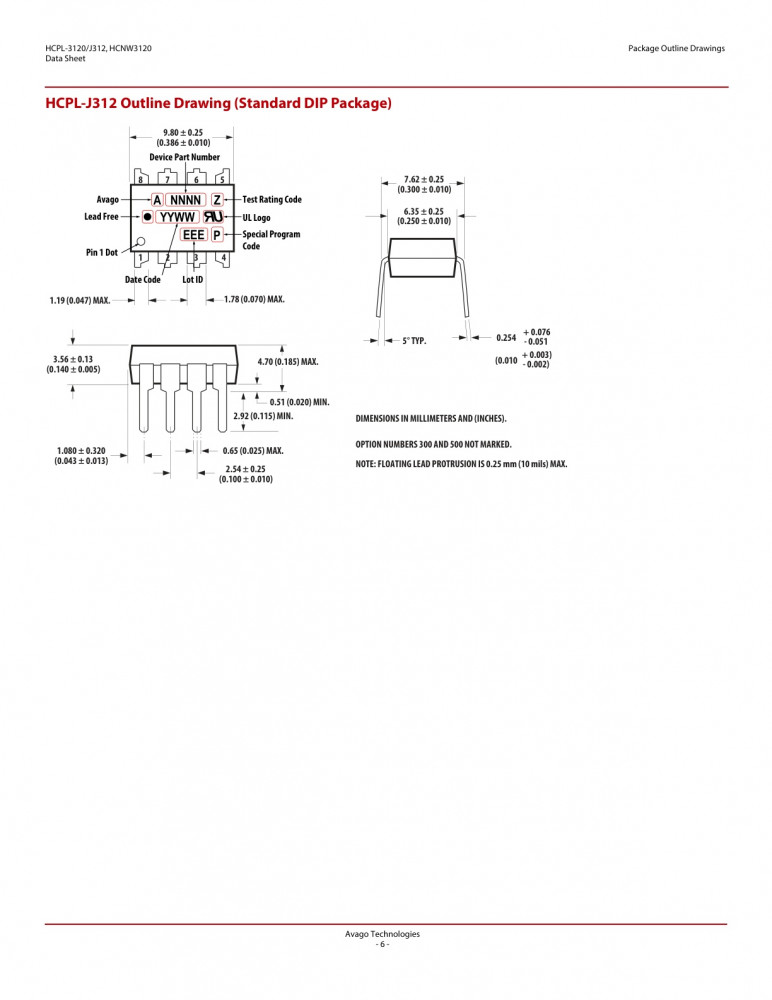 HCPL-3120 datasheet page 6