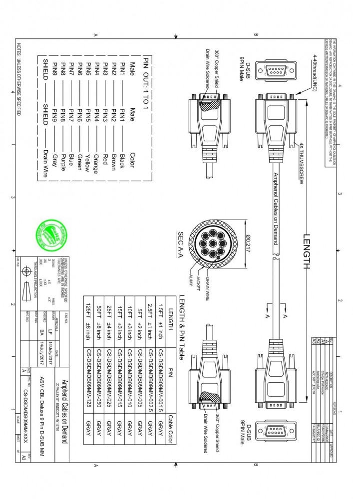 CS-DSDMDB09MM-010 technical document preview