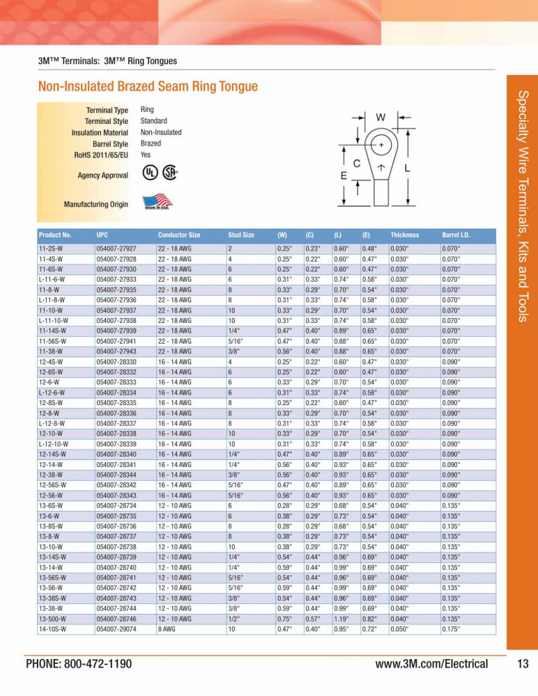 3M 12-14-NB technical document page 1