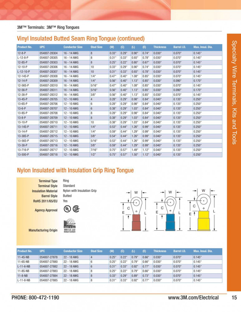 3M 12-14-NB technical document page 3