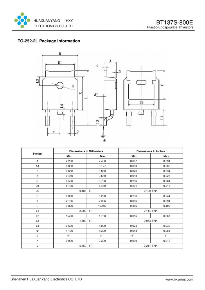 BT137S-800E-HXY datasheet page 3