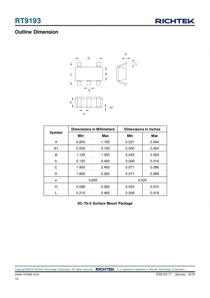 RT9193 datasheet page 10