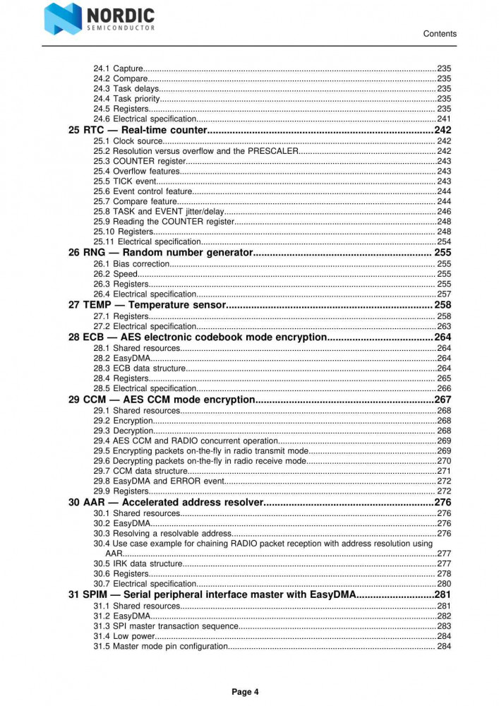 NRF52832 product specification page 4