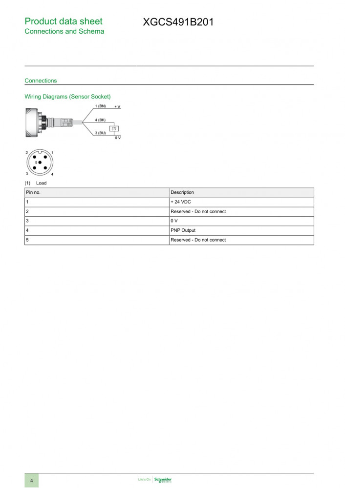 XGCS491B201 technical document page 4