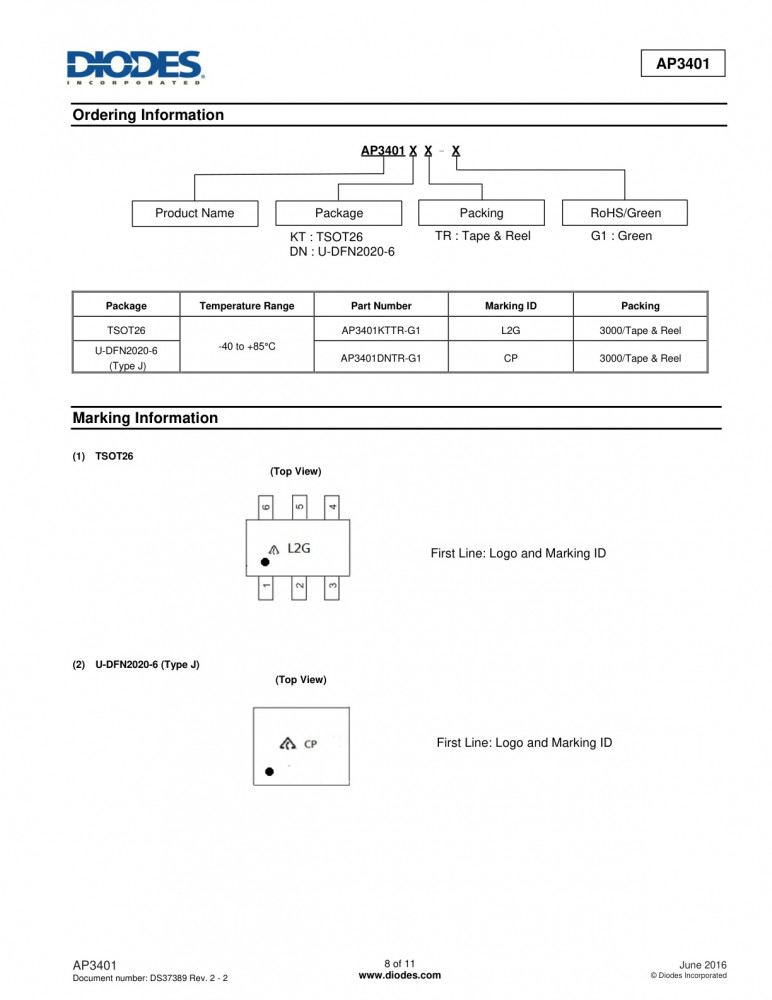 AP3401DNTR-G1 datasheet page 8