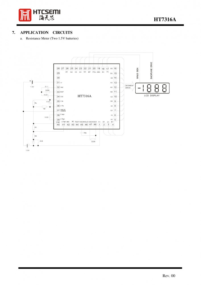 HT7316ARQZ datasheet page 8