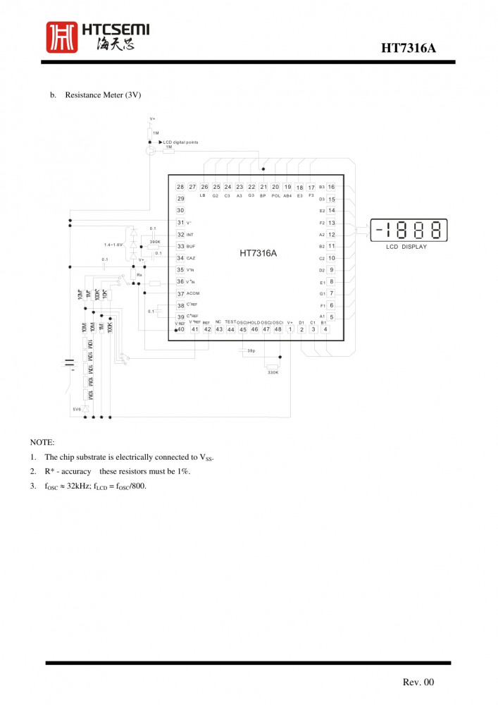 HT7316ARQZ datasheet page 9