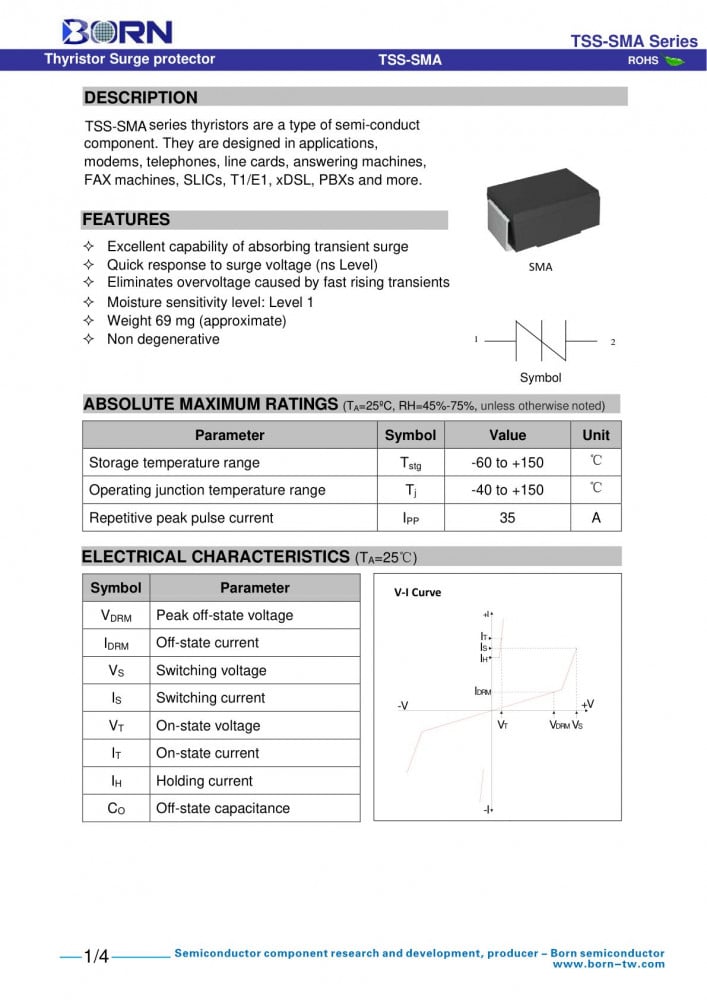 BEP0080TB-MC datasheet page 1