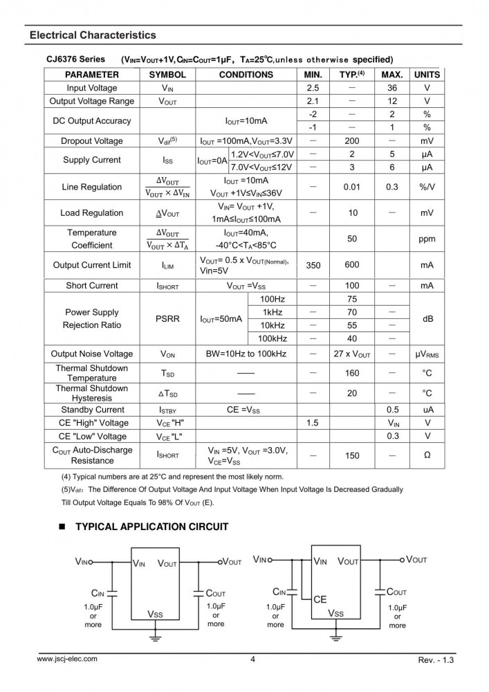 CJ6376 datasheet page 4