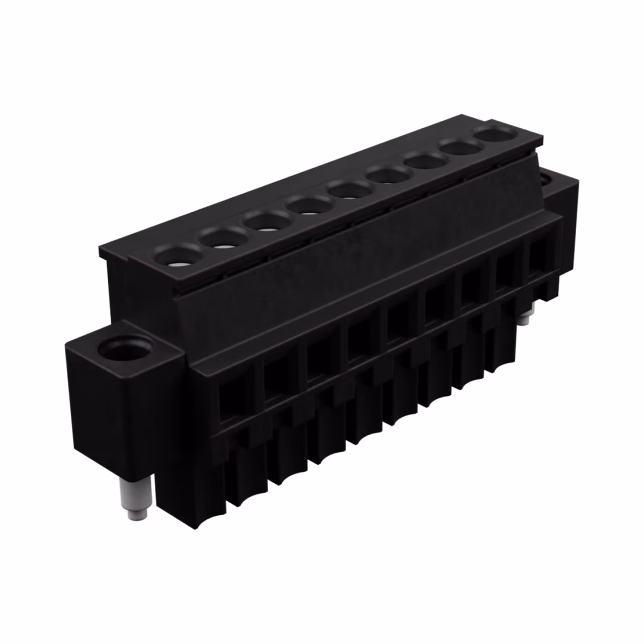 3.81mm Pitch Eurostyle Vertical Plug, with Retention Screws and Standard Imprinting, Rear Wire Entry, Black, 9 Circuits for sale