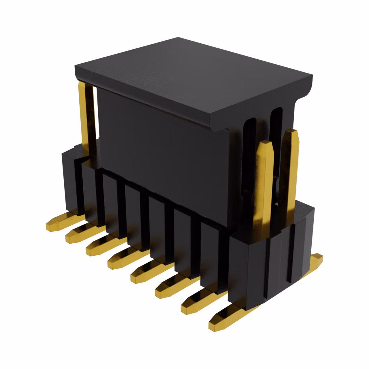 Slim-Grid Header, 16 Circuits, Surface Mount, Vertical, Unshrouded, 0.05µm Overall Gold (Au) Plated, with Pick-and-Place Cap, Tube, Lead-Free for sale