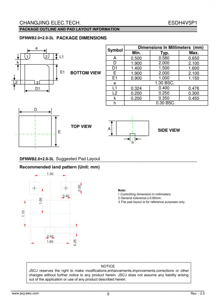 ESDH4V5P1 datasheet page 5