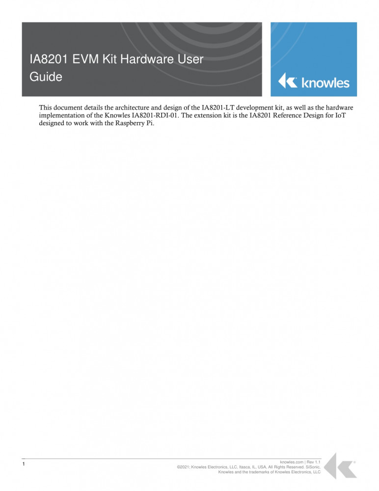 IA8201 reference design document page 1