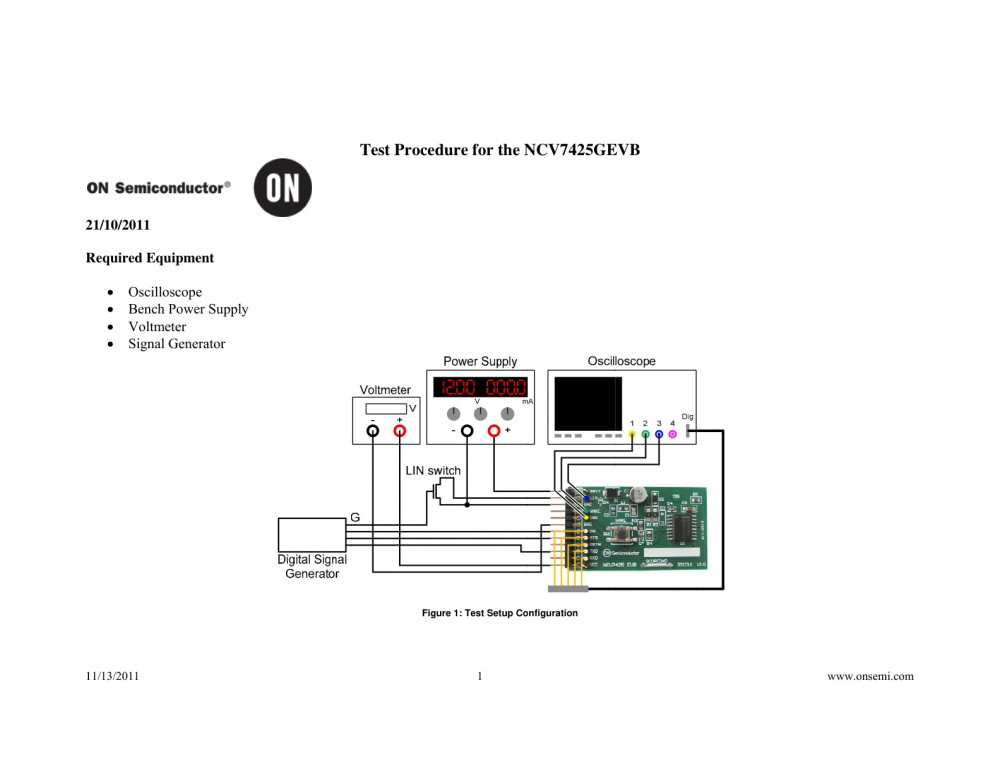 NCV74255V1GEVB technical document page 1