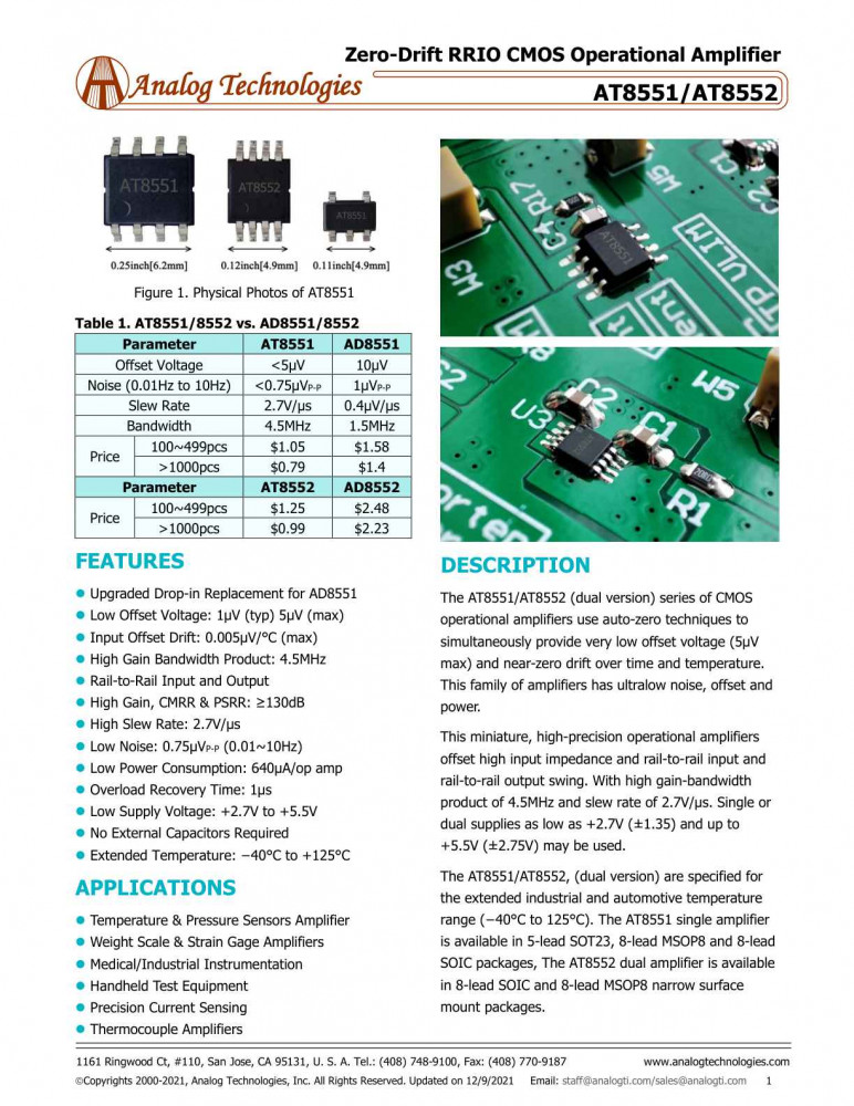 AT8551 technical document page 1