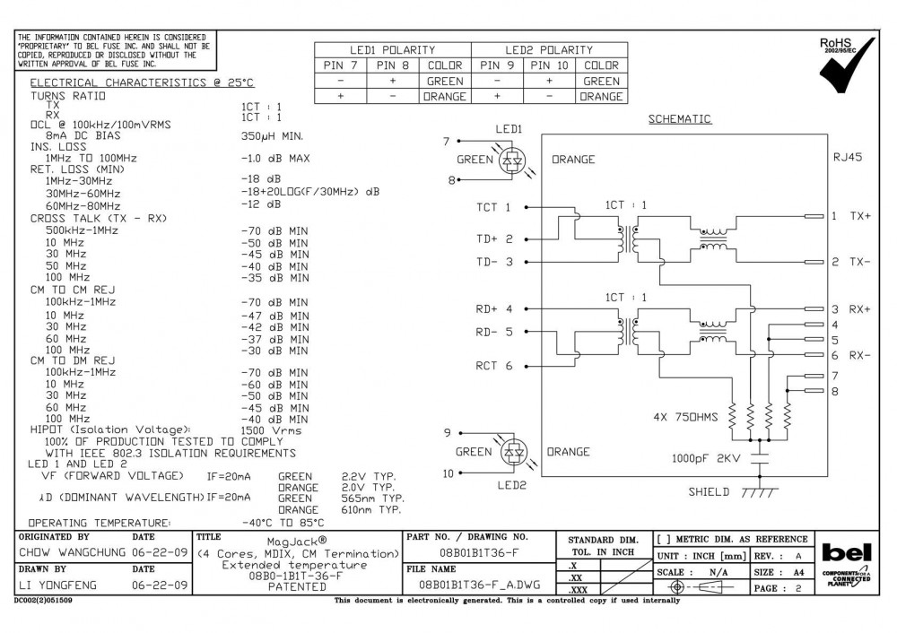 08B0-1B1T-36-F technical drawing page 1