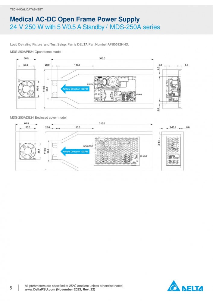 MDS-250A datasheet page 5