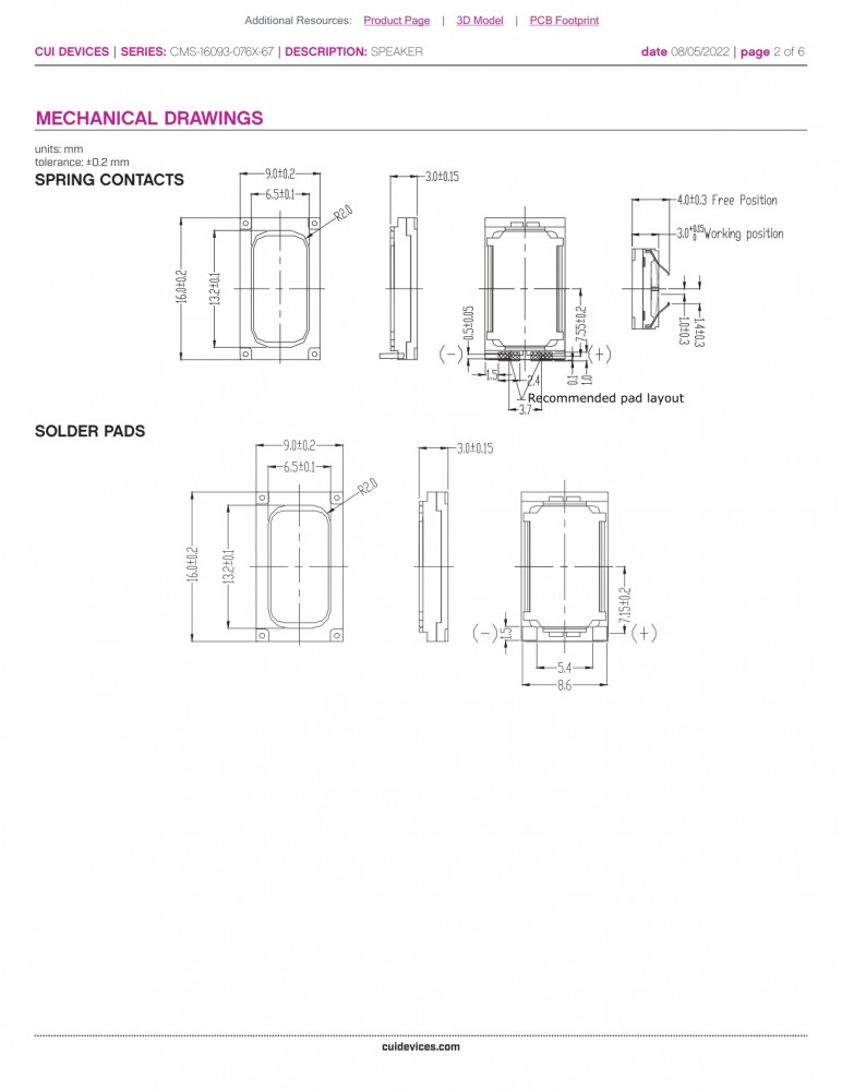CMS-16093-076L100B-67 datasheet page 2