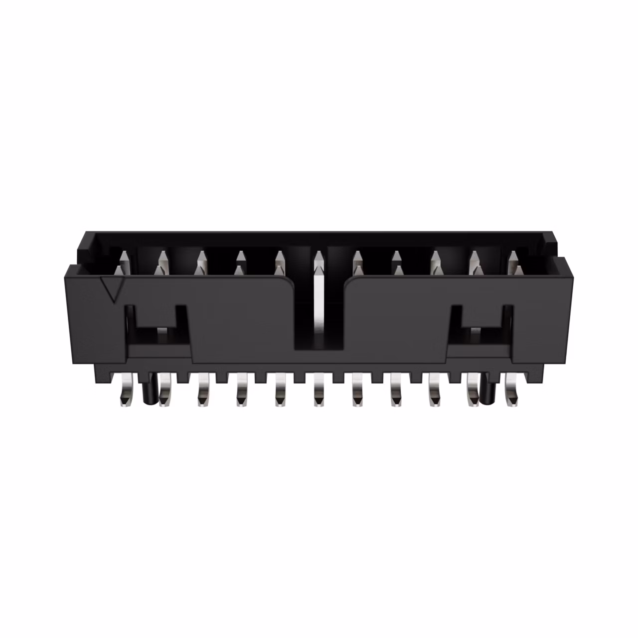 2.00mm Pitch, Milli-Grid PCB Header, Dual Row, Vertical, Surface Mount, Shrouded, 22 Circuits, 2.50µm Matte Tin (Sn) Plating, Dual Side Slots, Dual Friction Locks, Center Polarization, with Pegs, Tube for sale