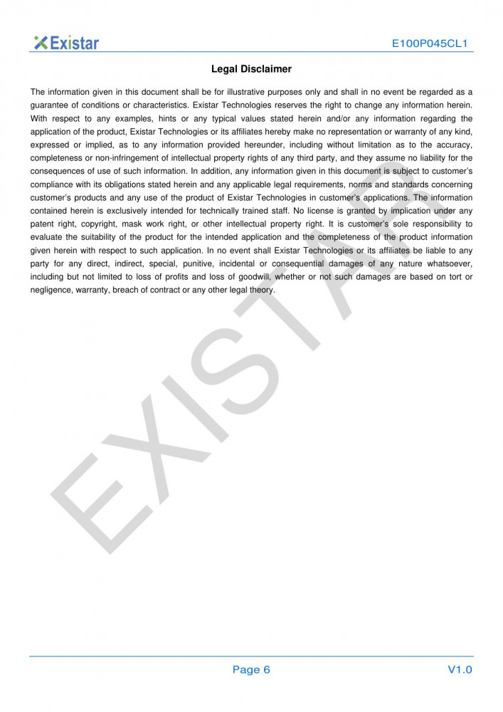 E100P045CL1 datasheet page 6