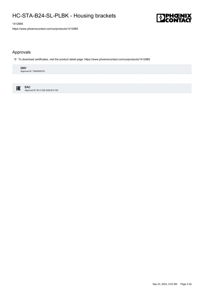 Phoenix Contact 1412885 technical document page 4