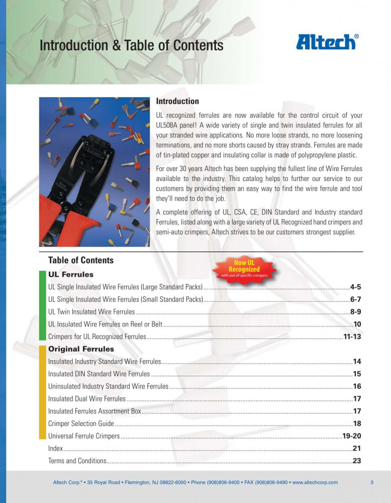 Altech ferrule catalog page 3