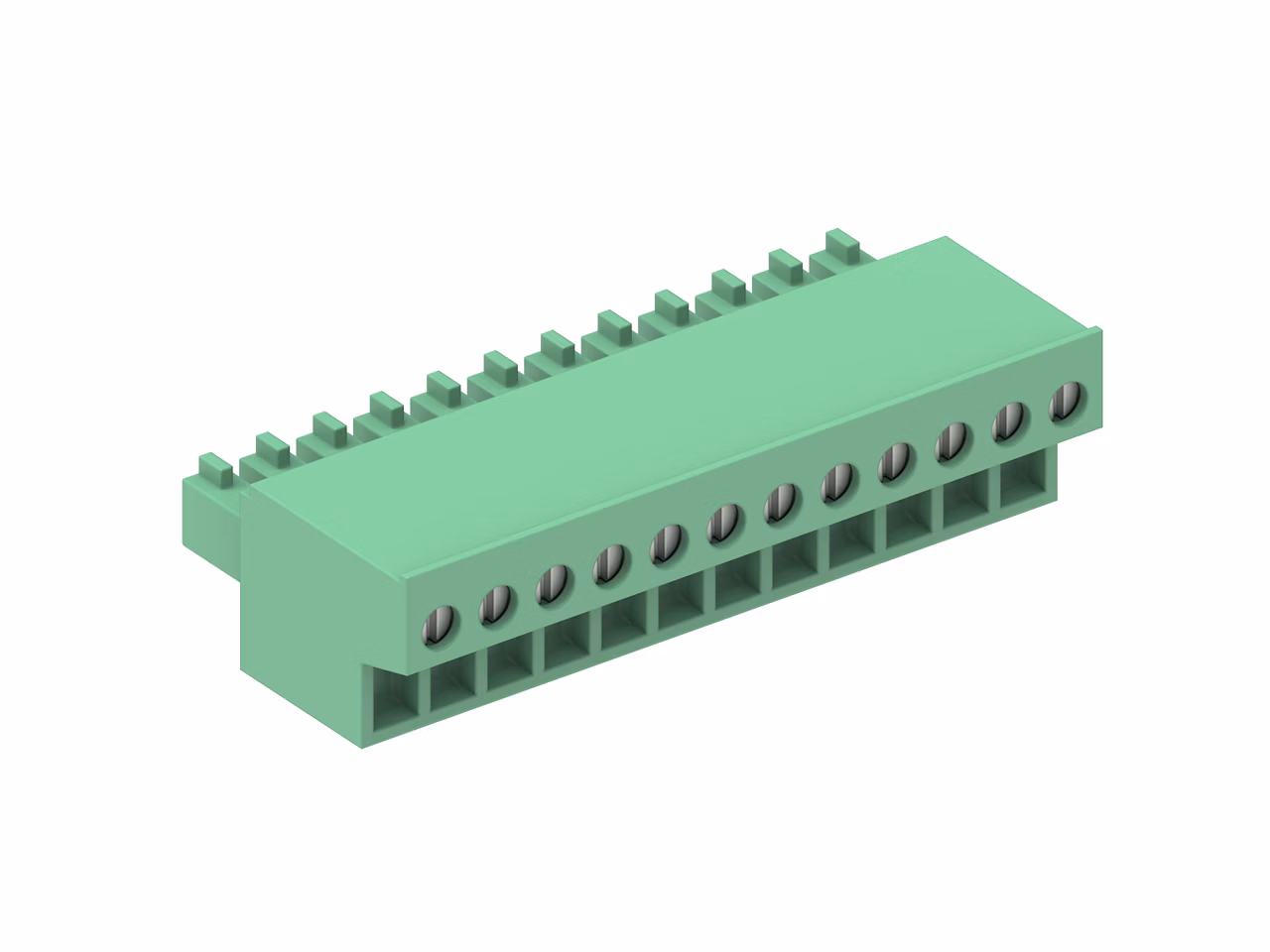 3.81mm Pitch Eurostyle Horizontal Plug, In-Line, 9 Circuits