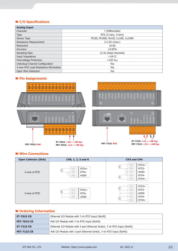ET-7215 technical document, page 2