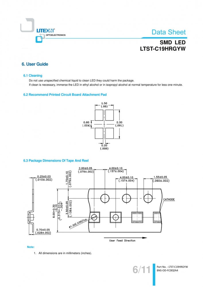 LTST-C19HRGYW datasheet page 7