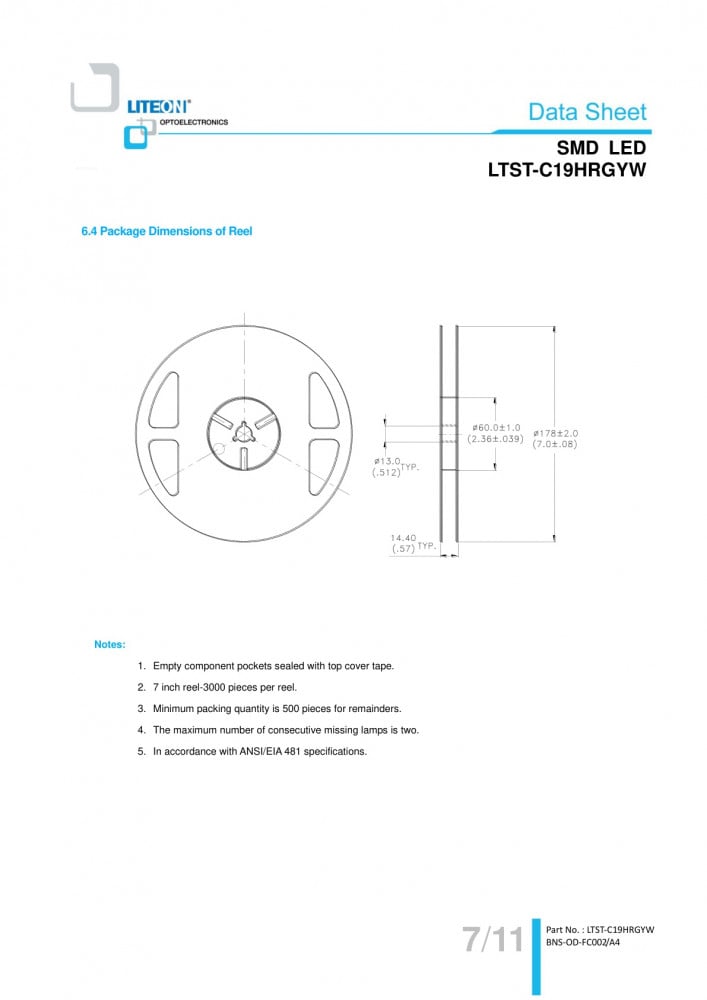 LTST-C19HRGYW datasheet page 8